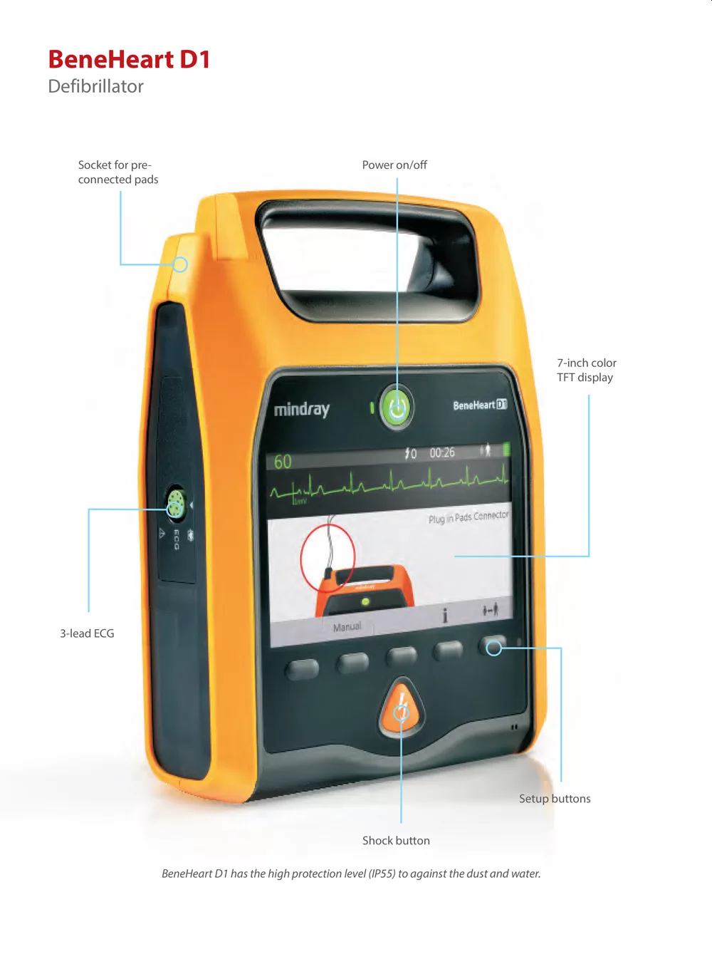 Mindray BeneHeart™ D1 Pro | Mako Fire